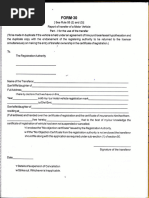 Vehicle Ownership Transfer Form 30 | PDF