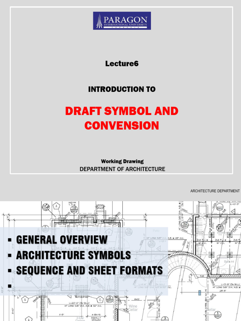 Lecture 6 Draft & Convention | PDF | Drawing