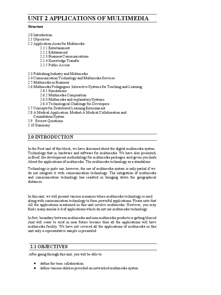 Multimedia Unit 2 | PDF | Multimedia | E Commerce