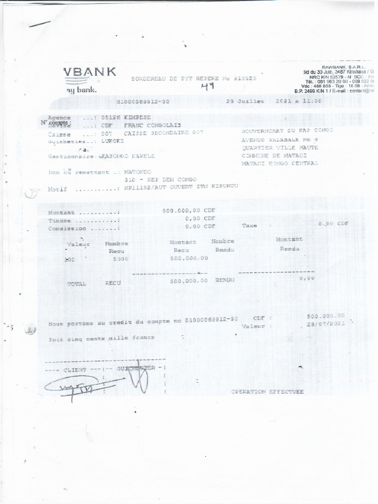 Note de Perception | PDF