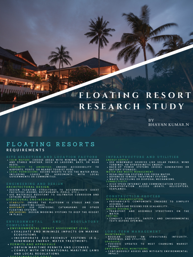 Floating Resort Construction Guide | PDF | Deep Foundation | Concrete