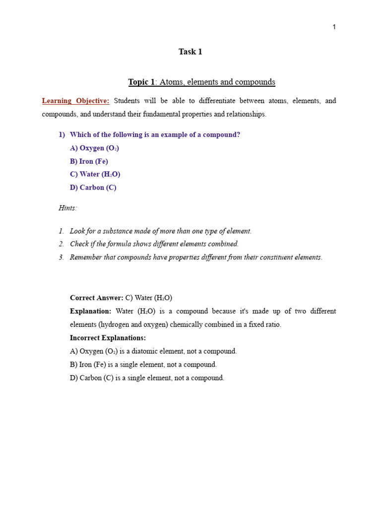 Task 1_Prachi_Khan Academy | PDF | Force | Chemical Compounds