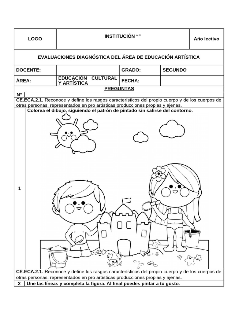 2do Evaluación - Diagnóstico - Eca | PDF