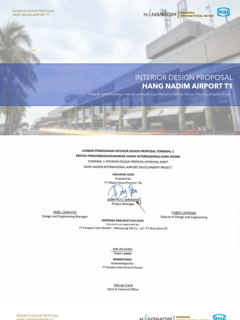 Hang Nadim Airport T1 Interior Design Proposal | PDF | Tile | Airport