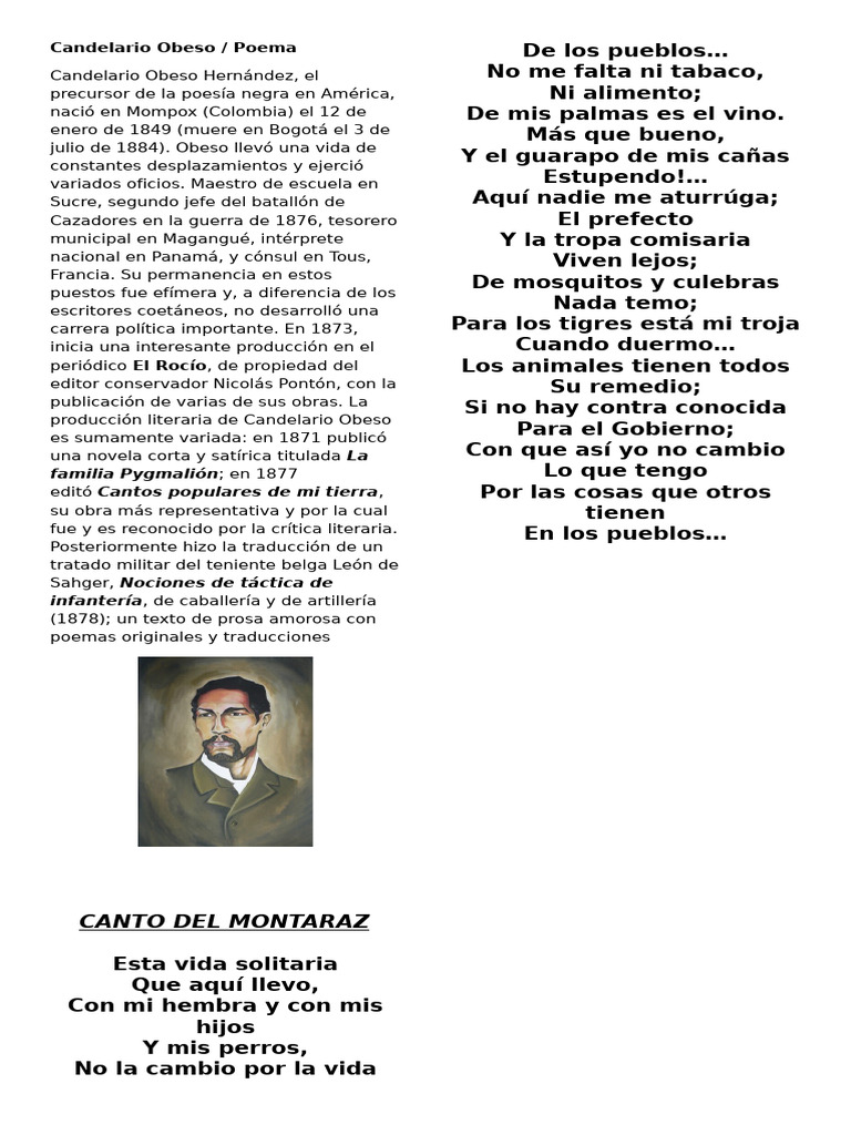 Candelario Obeso | PDF