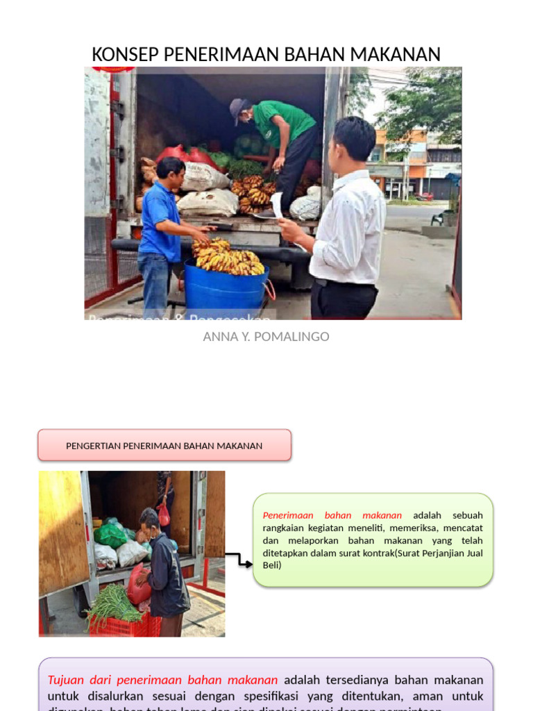Proses Penerimaan Bahan Makanan | PDF