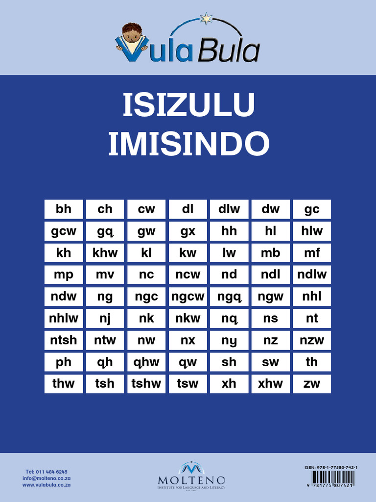 Isizulu Phonics and Alphabet Guide | PDF