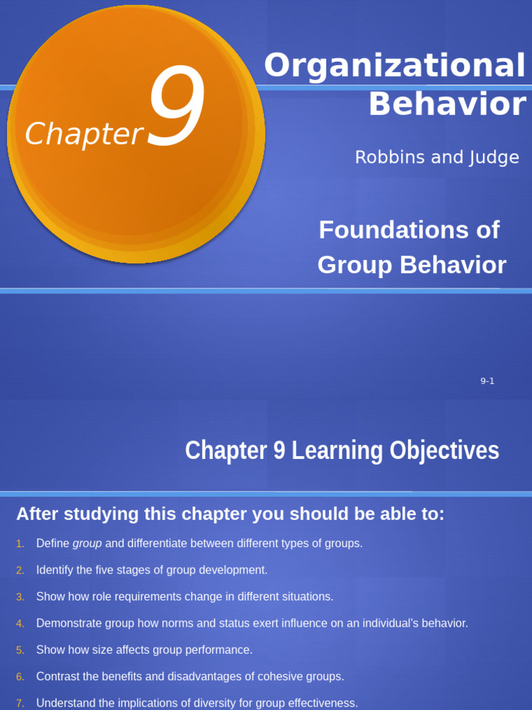 OB_Chapter 6_Foundation of Group Behavior | PDF | Brainstorming ...