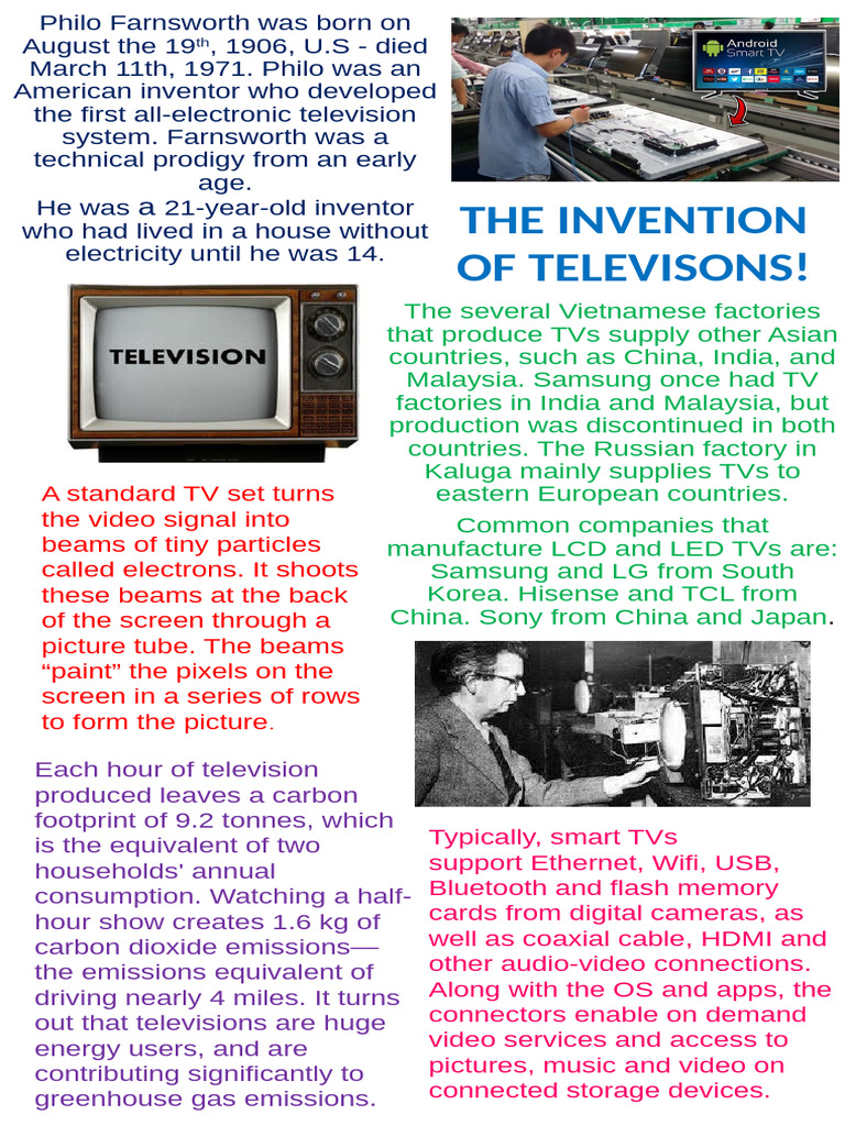 T.V Invention History | PDF