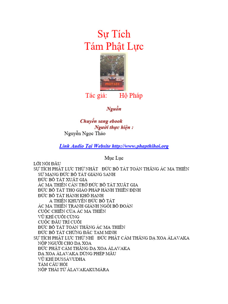 Su Tich Tam Phat Luc TK Ho Phap | PDF