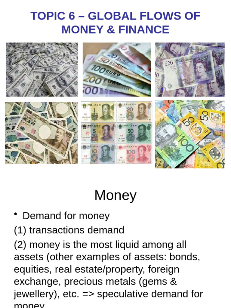 Topic 6 - Global Flows of Money and Finance | PDF | Foreign Direct ...