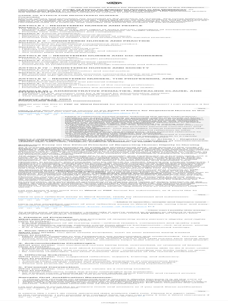 Code of Ethics Summary | PDF