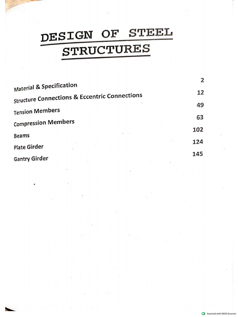 Design of Steel Structure | PDF