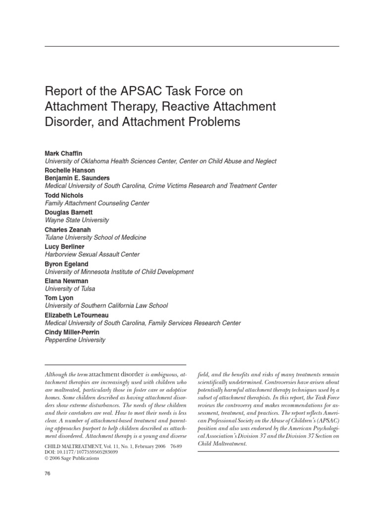 Understanding Attachment Issues in Therapy | PDF | Attachment Theory ...