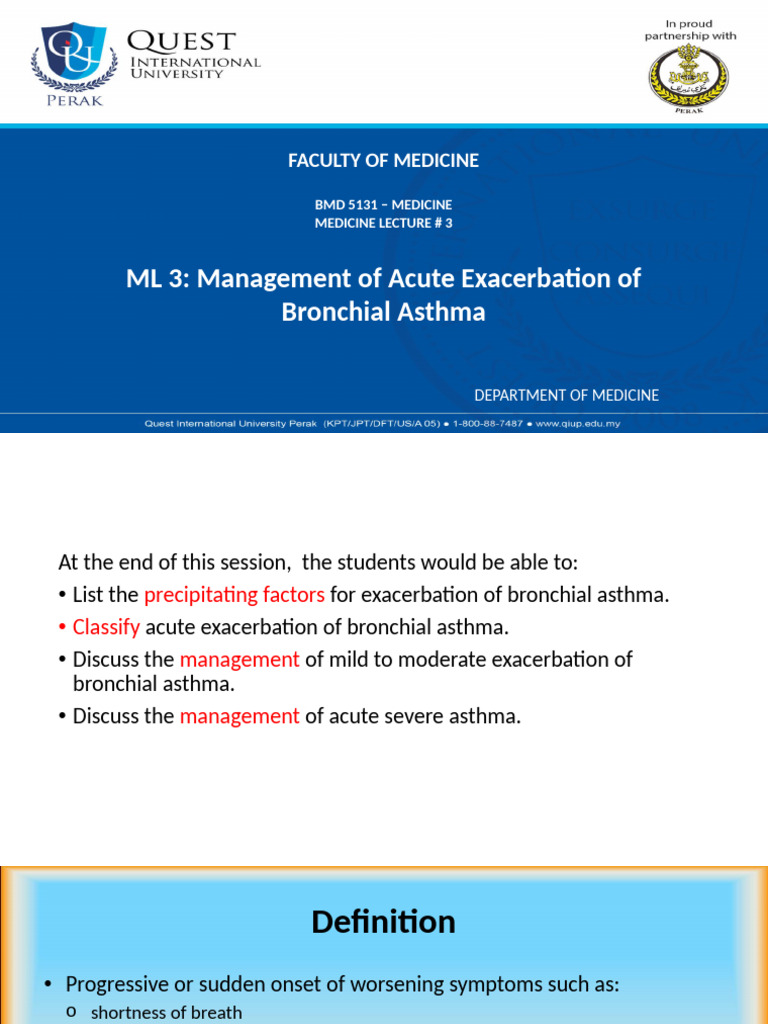 Management of AEBA | PDF | Asthma | Diseases And Disorders