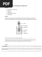 Cooling Curve Analysis of Stearic Acid | PDF | Temperature | Liquids