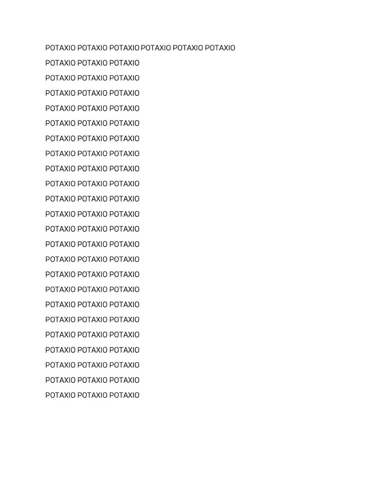 Potaxio Potaxio | PDF