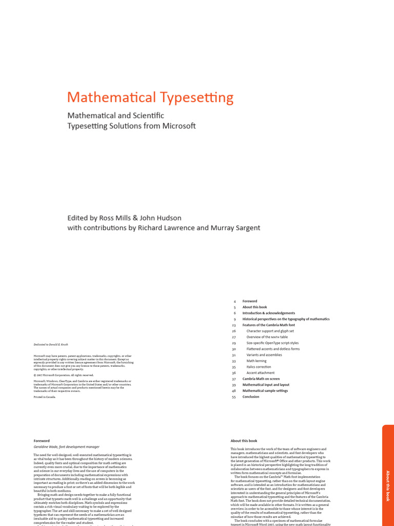 Cambria Math Font Overview and Features | PDF | Typography | Typefaces