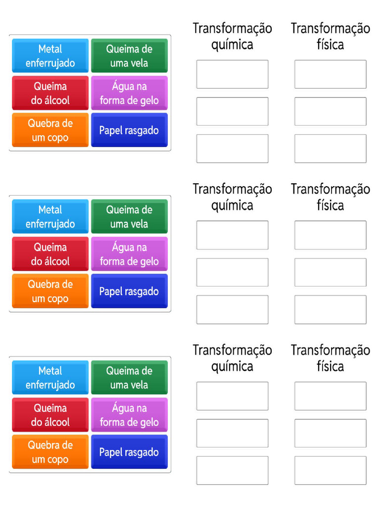 Ativ Transf Quimica e Fisica | PDF