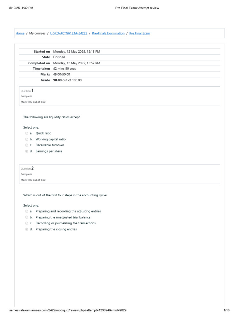Fundamental of Prefinal | PDF | Debits And Credits | Balance Sheet
