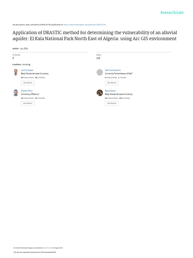 Drastic Using Arcgis | PDF | Aquifer | Groundwater