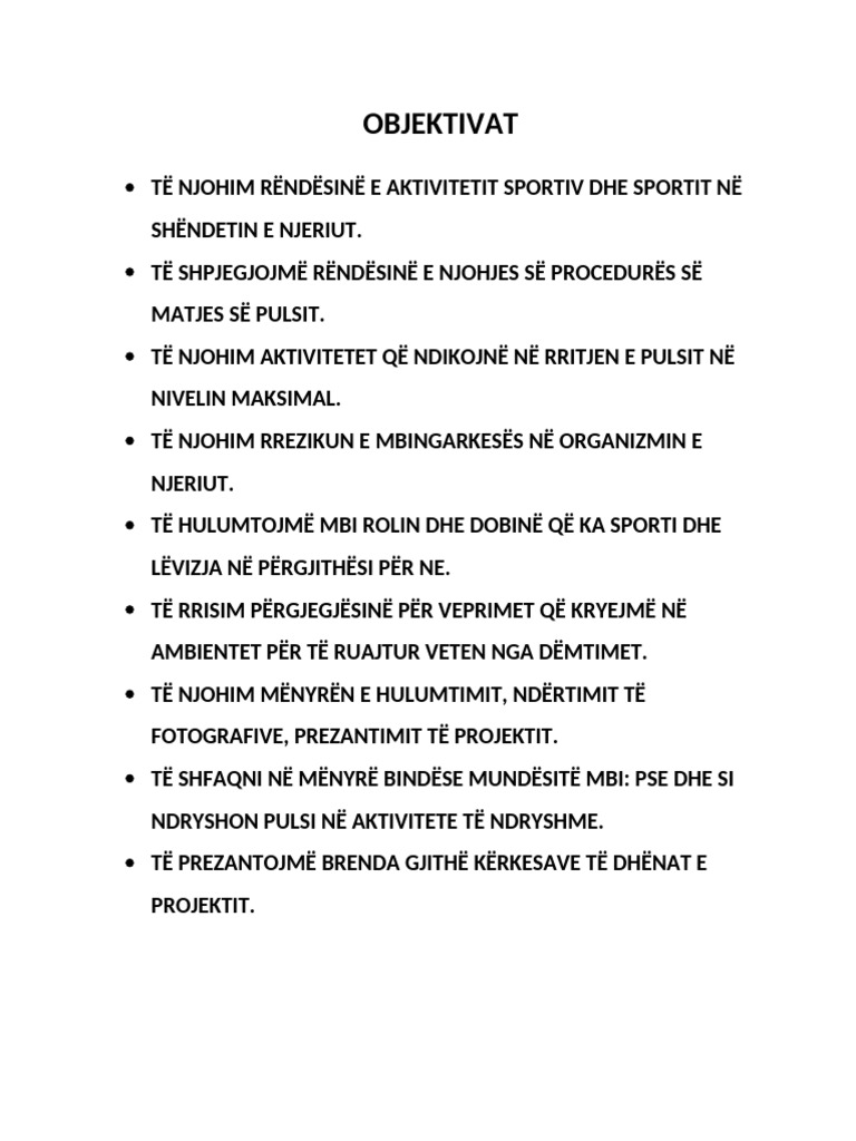 PROJEKTI ME 20 FAQE KEJDI | PDF