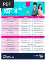 Calendarios Virtuales 25v01 25v06 | PDF