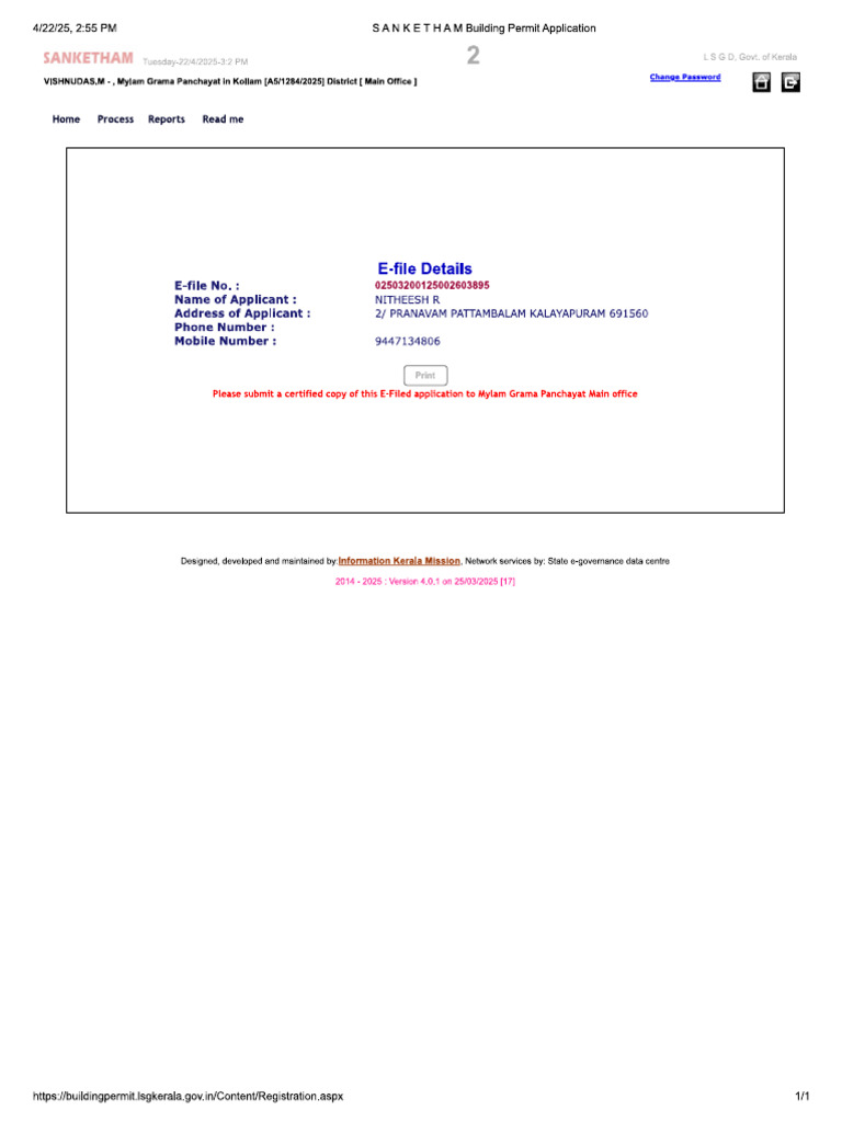 Nitheesh Efile 22.04.2025 | PDF