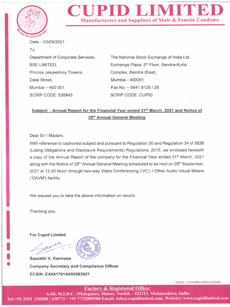 Annual Report FY 2020-2021 | PDF | Electronic Voting | Login