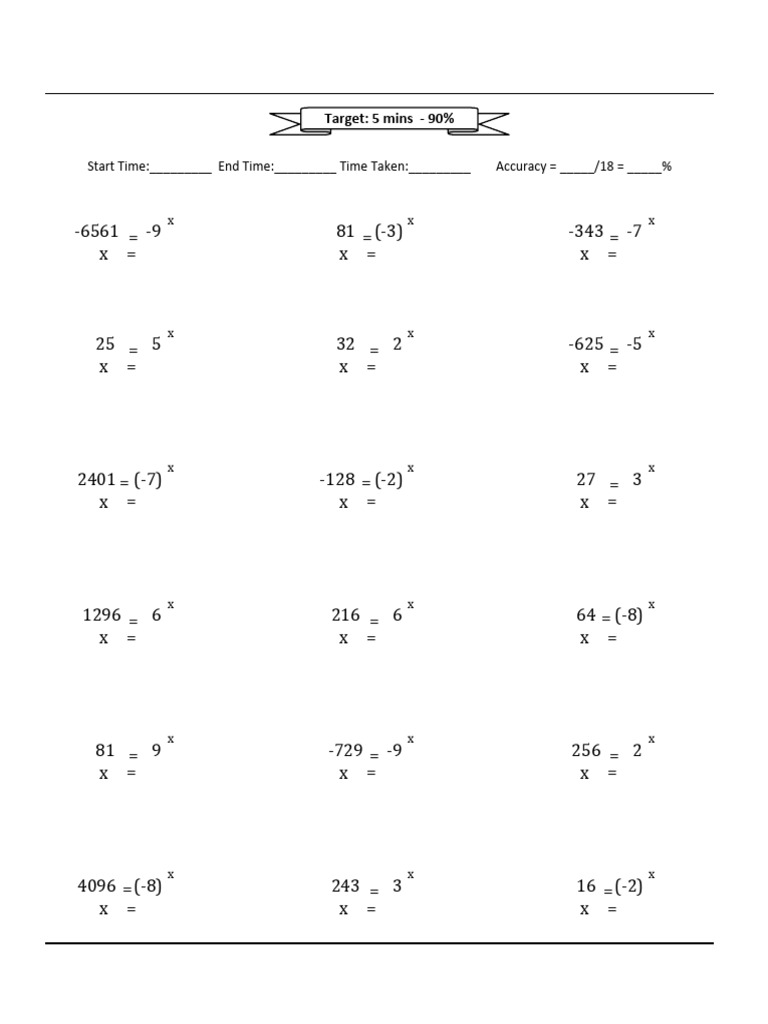 Grade 07 Exponents Variable Exp 06 Pdf Mathematics