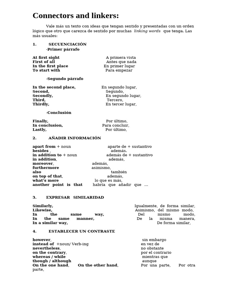 Connectors and Linkers | PDF