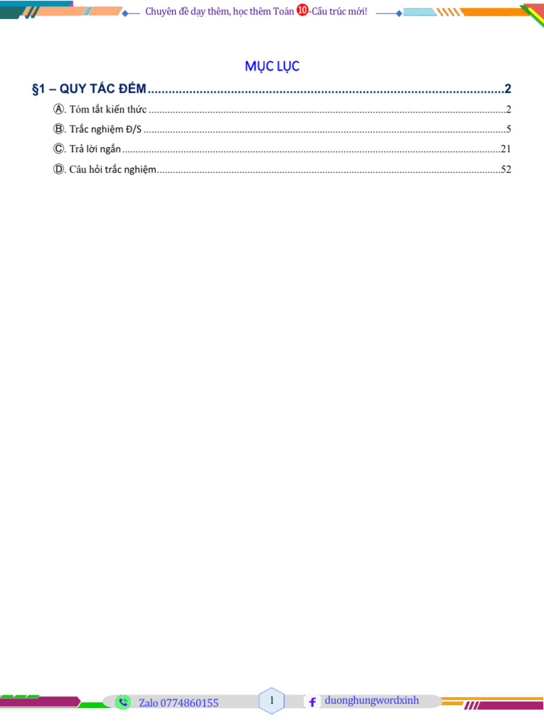 C8 - C1 - Quy Tac Dem | PDF