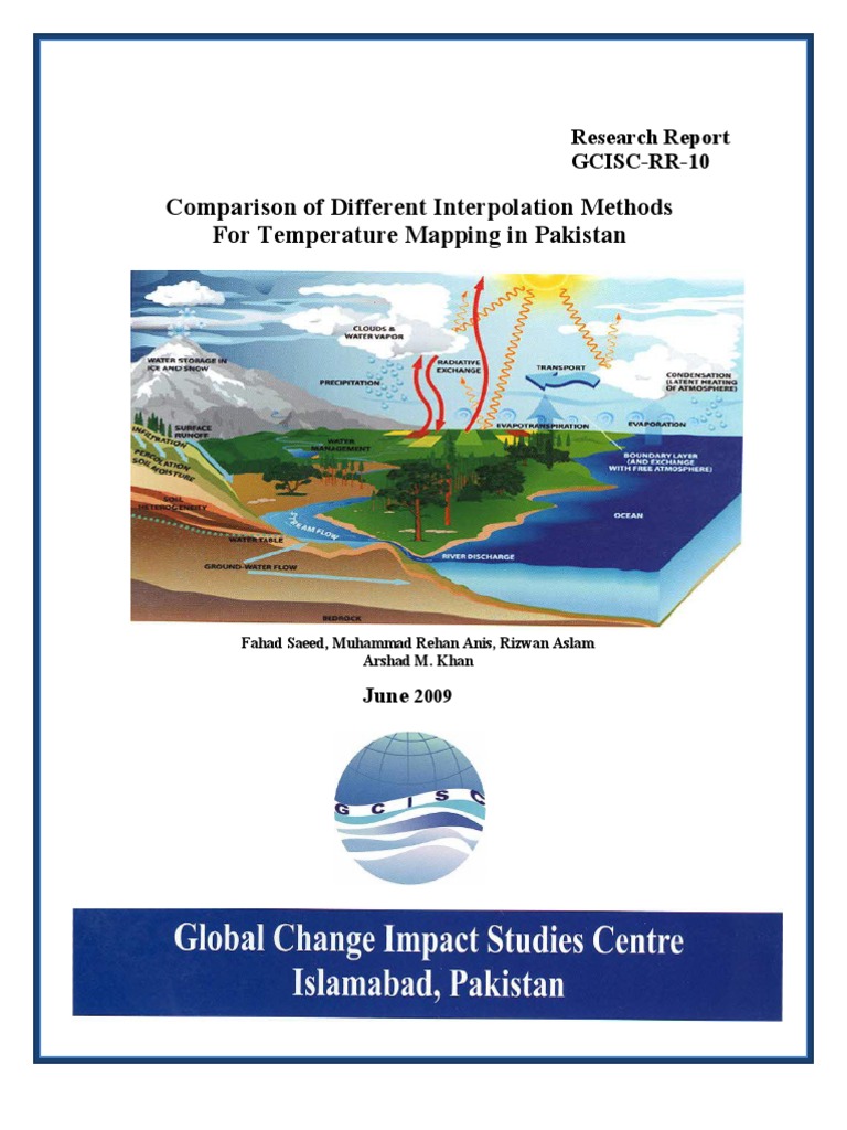 Comparison Of Different Interpolation Methods For Temperature Mapping
