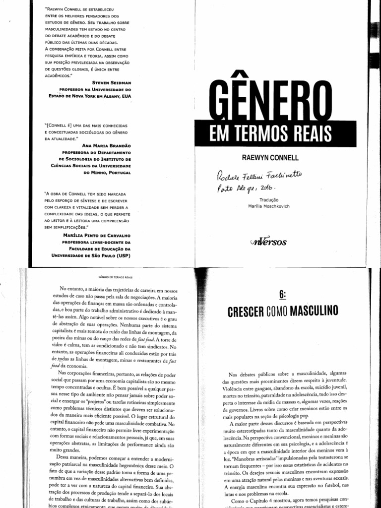 CONNELL, Crescer Como Masculino | PDF