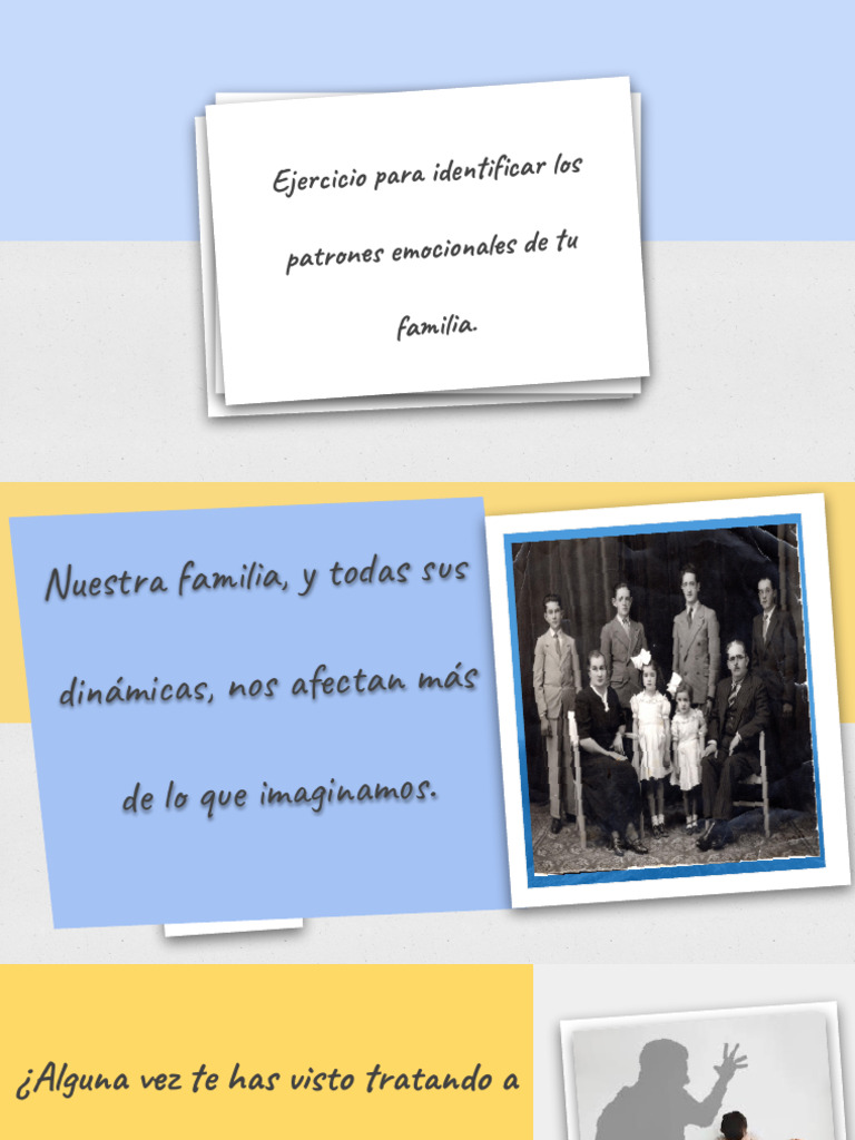 Ejercicio para identificar emociones familiares | PDF