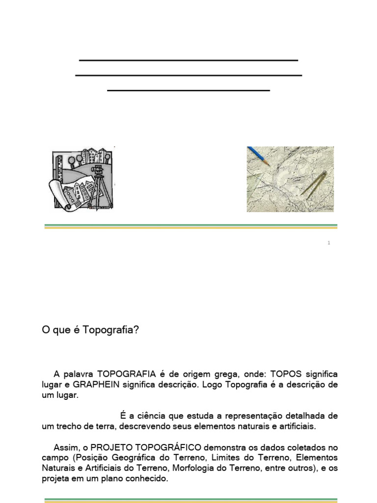 Aula Leitura e Interpr. Terrenos Gerais - Topo. Apl. - Etec | PDF | Topografia | Geociências