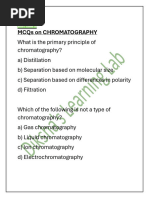 Question and Answers: 500+ Chromatography MCQ and Answer With Free PDF ...