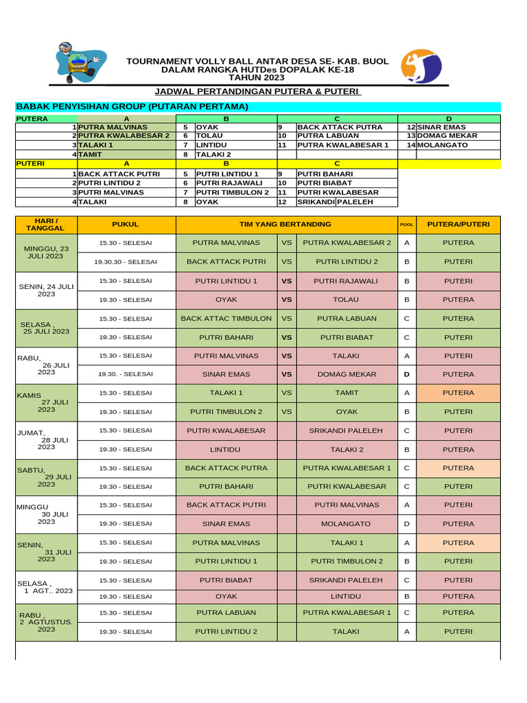 Jadwal Fix | PDF