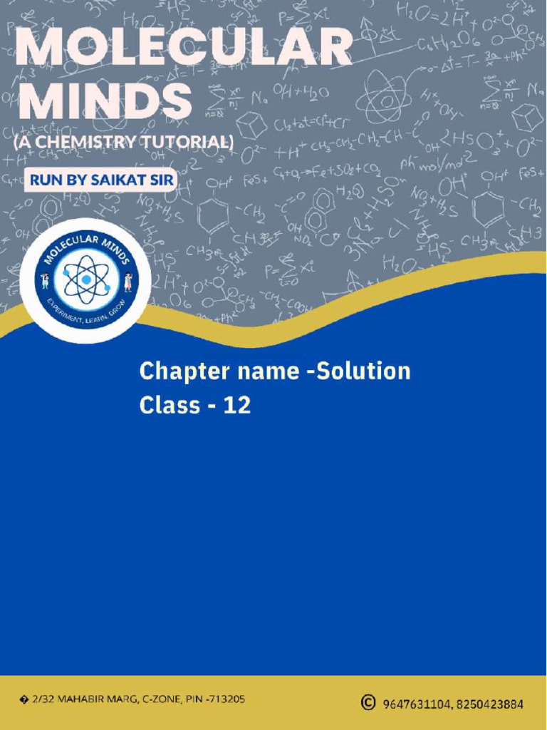 Cone of Soln New Doc 2025 | PDF | Solubility | Physical Chemistry