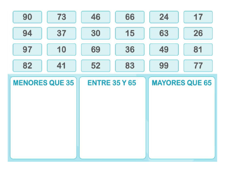 Razonamiento Log - Orden Numérico | PDF
