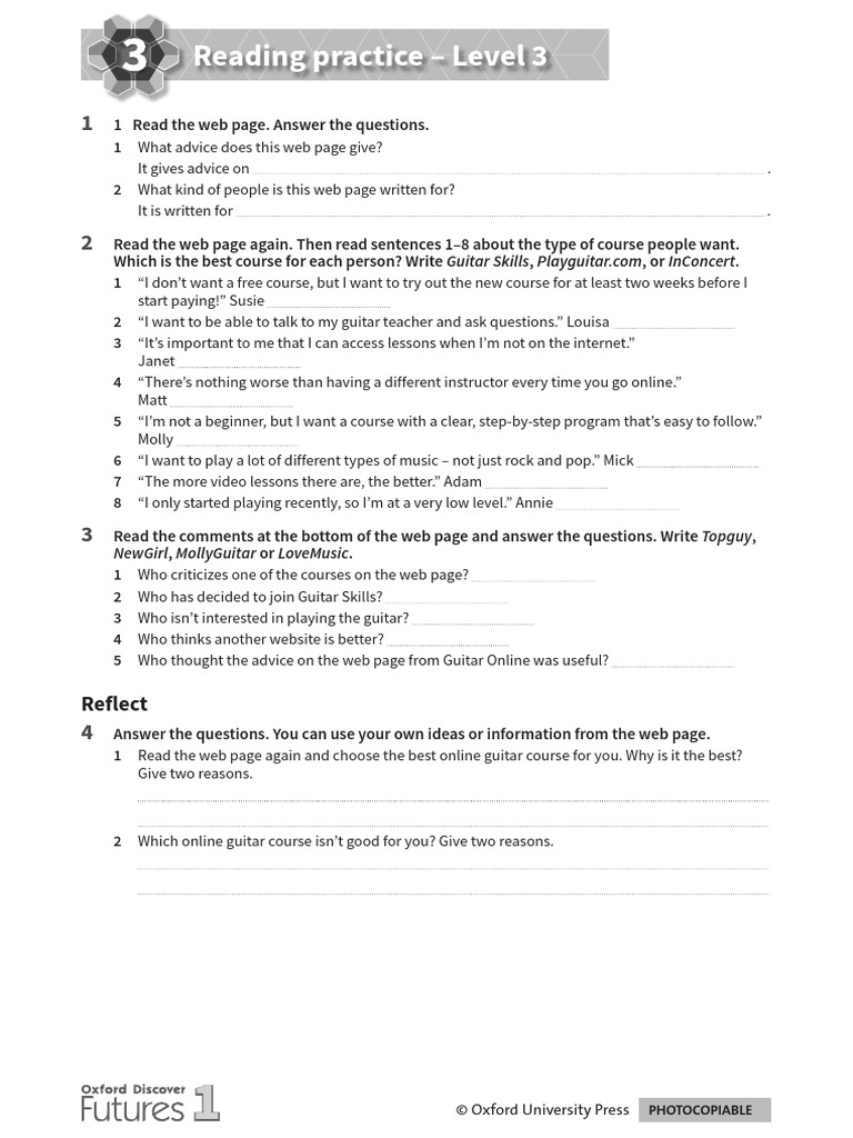 ODF1 Unit 3 Reading Practice L3 | PDF | World Wide Web | Internet & Web