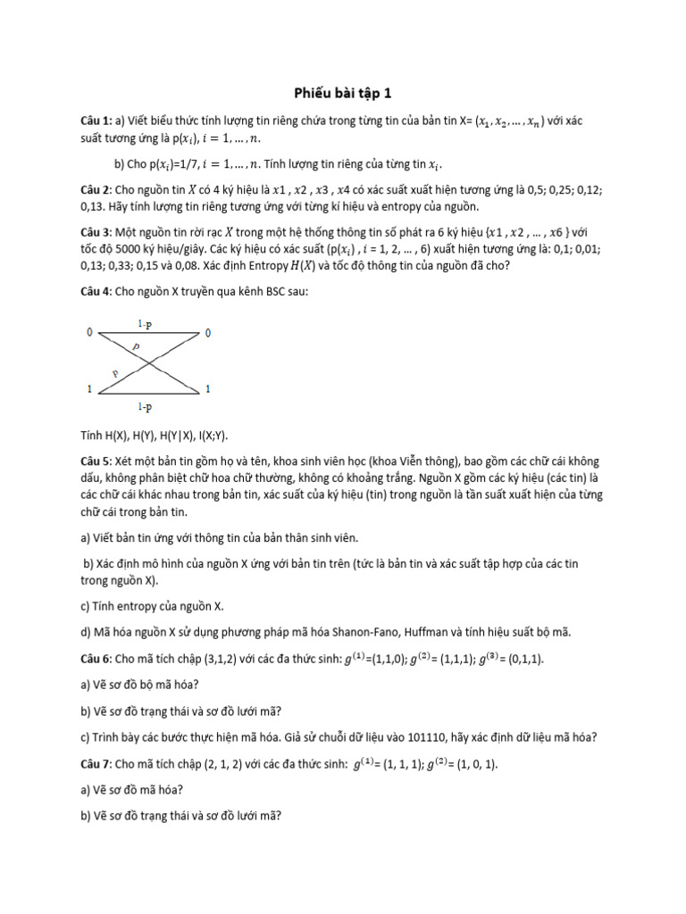 Phiếu bài tập-LTTT-2025 | PDF