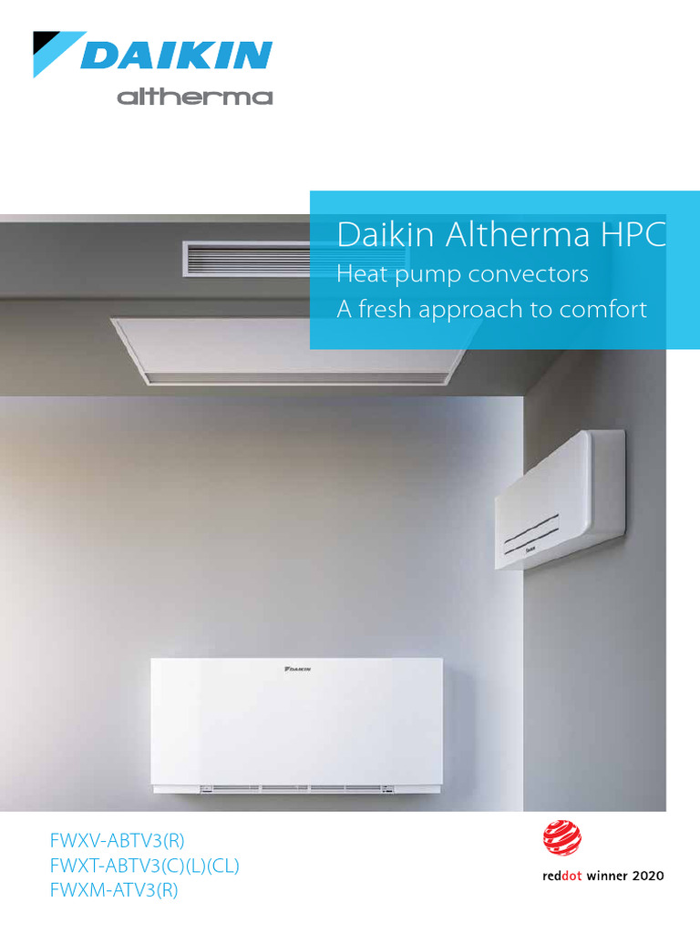 Daikin Altherma HPC Heat Pump Convector | PDF | Thermostat | Heat Pump