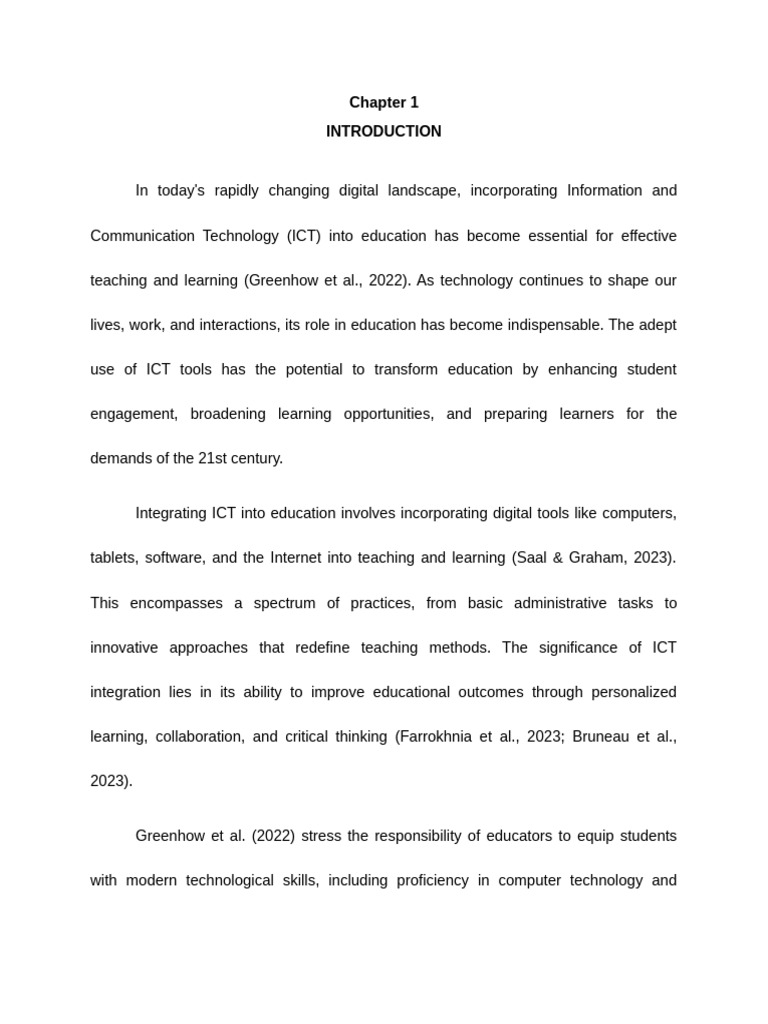 Effectiveness of ICT Integration in Teaching Learning Process in DCCS S ...