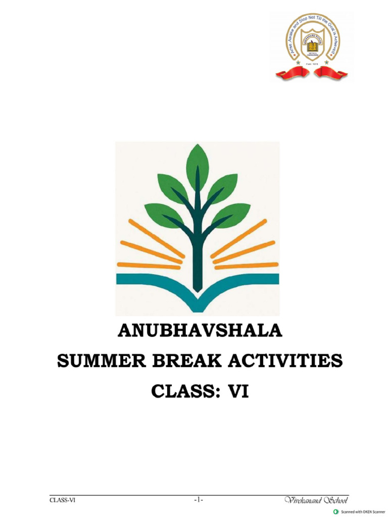 Anubhavshala HHW (Class VI) 2025-26 | PDF