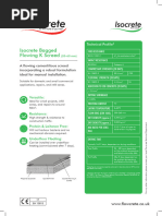 Isocrete K Screed Technical Data Sheet | PDF | Polyethylene | Fibers