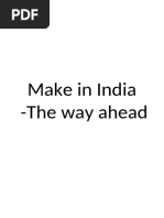 Make in India Economics Project Final | PDF | Infrastructure | Economies