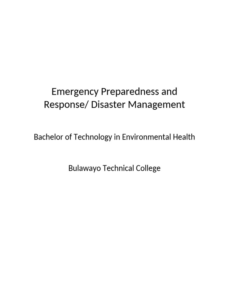 EPR Module 105116 | PDF | Emergency Management | Drought