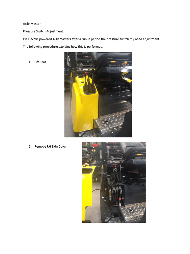 Aisle Master Pressure Switch | PDF