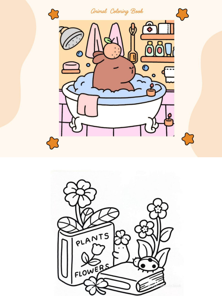 Black and White Cute Cartoon Illustration Easter Coloring Page ...